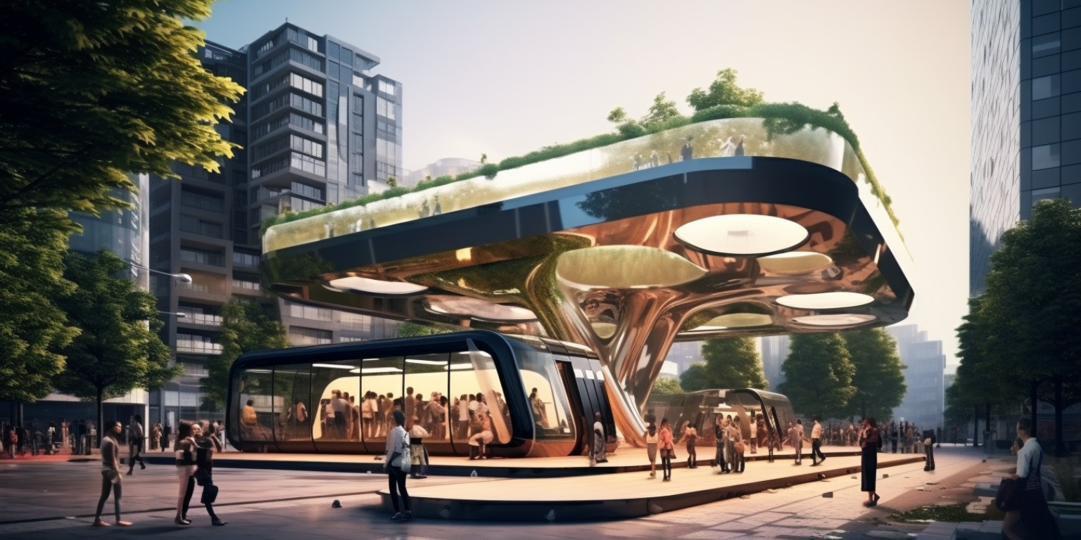 AI公共建筑：urban station is a compact and versatile modular space, needs of ...